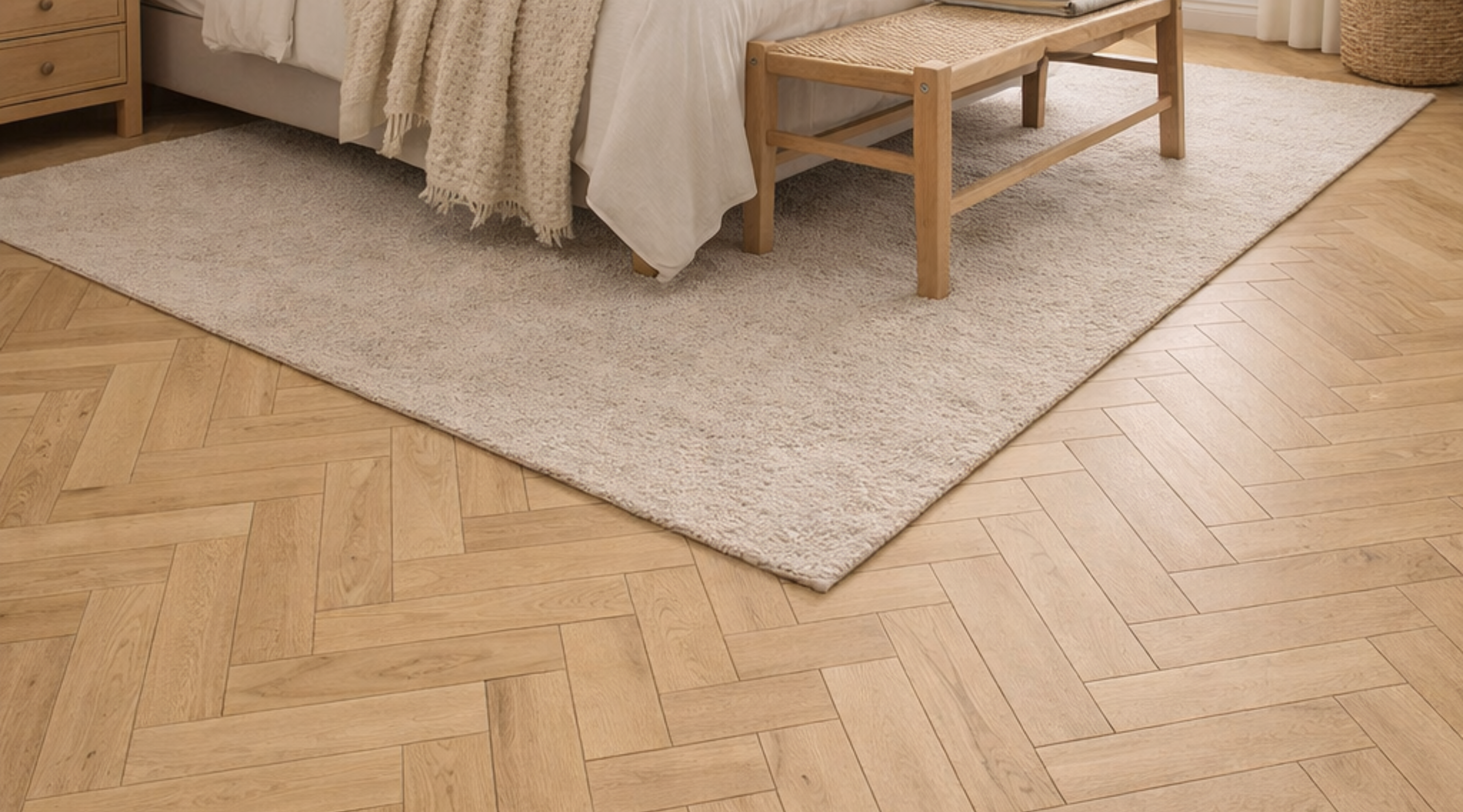 12mm Herringbone Boy Oak AC5 | Des Kelly